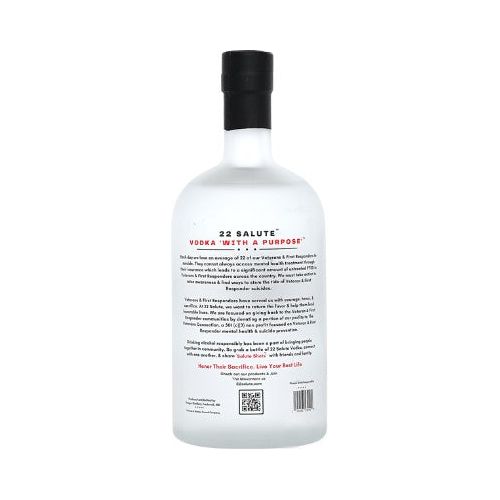 22 Salute™ Vodka - Vodka 'With A Purpose'™